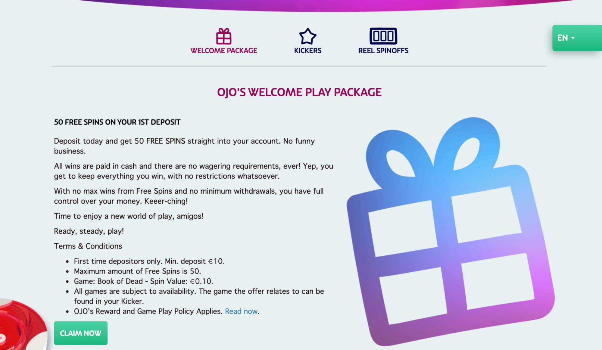 PlayOJO Casino Full Review 2022 – Get no Deposit Bonus & Free Spins