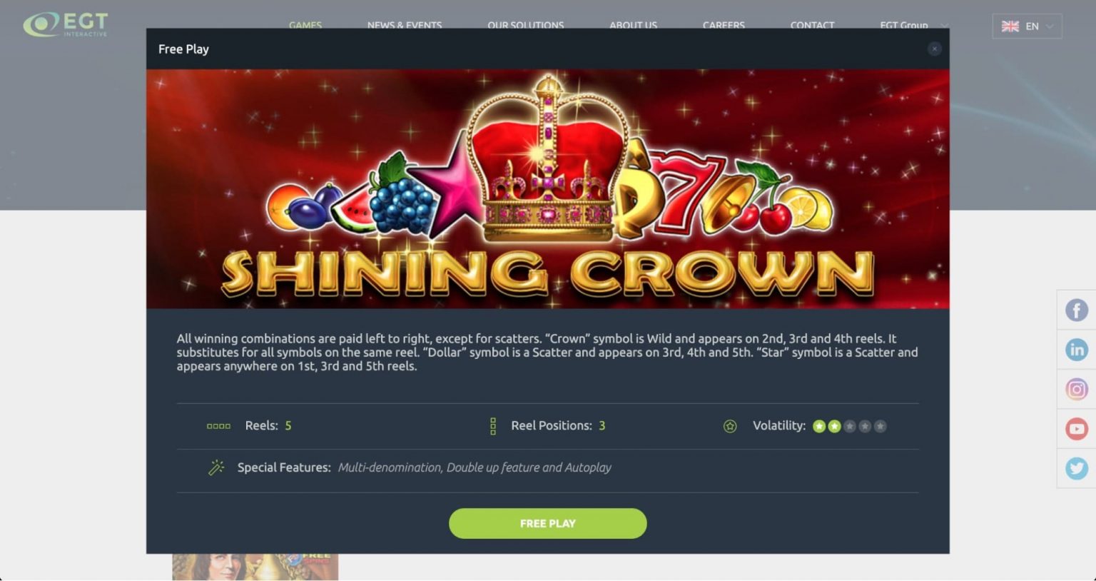 Shining Crown Slot Machine Review 2022 – Winning Guide & Free Spins